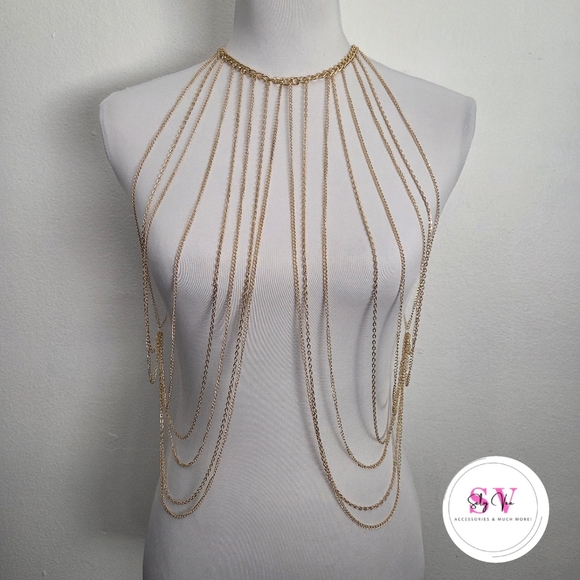 Accessories | Multi Layer Gold Body Chain | Poshmark